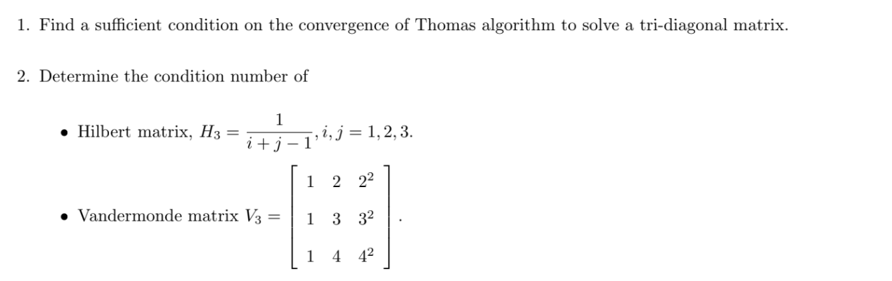 Solved 1. Find a sufficient condition on the convergence of | Chegg.com