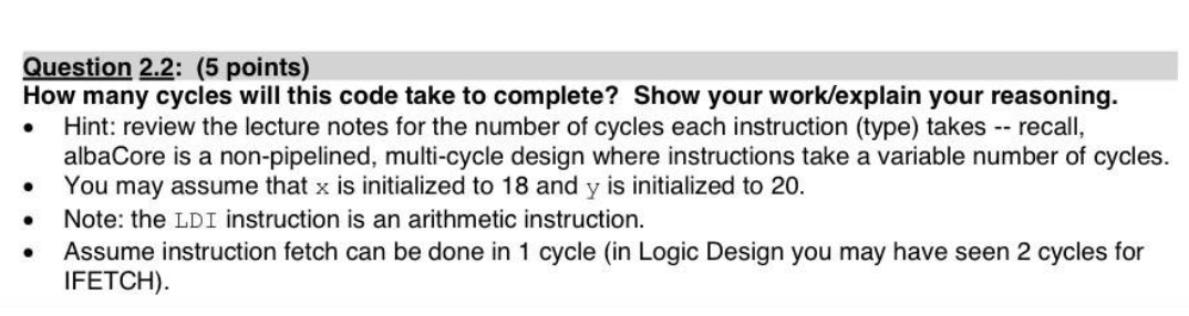 Solved anslate the following C code into albaCore processor | Chegg.com