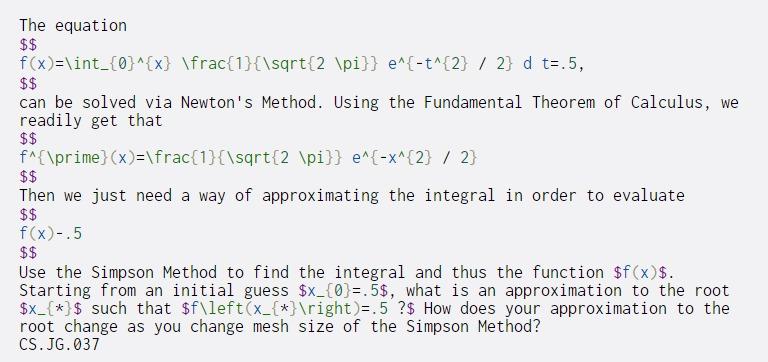 Solved The equation $$ f(x)=\int_{0}^{x} \frac{1}{\sqrt{2 | Chegg.com