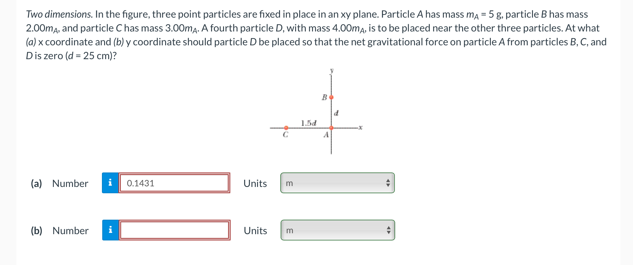 Solved Two dimensions. In the figure, three point particles | Chegg.com