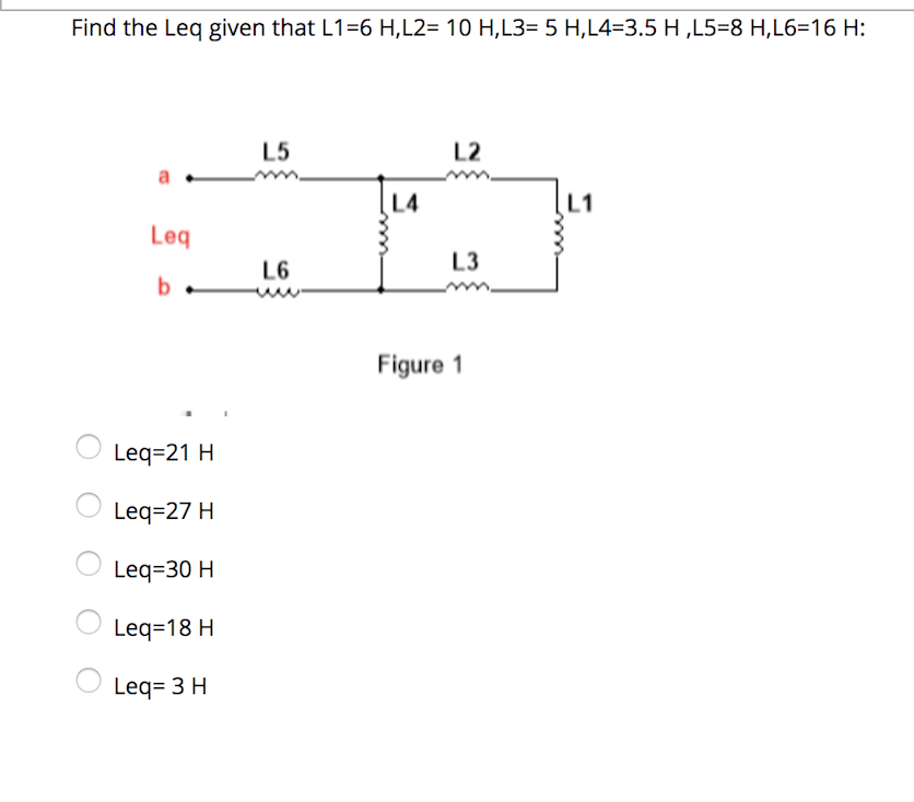 Solved Find the Leq given that L1-6 H,L2-10 H,L3-5 H,L4-35 H | Chegg.com