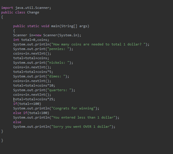 Solved I have this code to answer this question: Change for | Chegg.com
