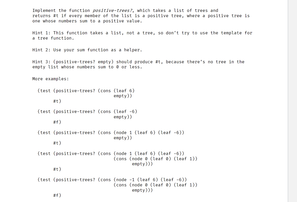 Solved The Following Tree Datatype Implements A Binary Tree 0673