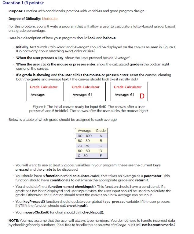 Solved Question 1 (9 points): Purpose: Practice with | Chegg.com