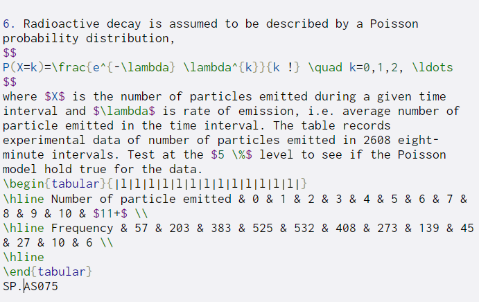 Solved 6. Radioactive decay is assumed to be described by a | Chegg.com