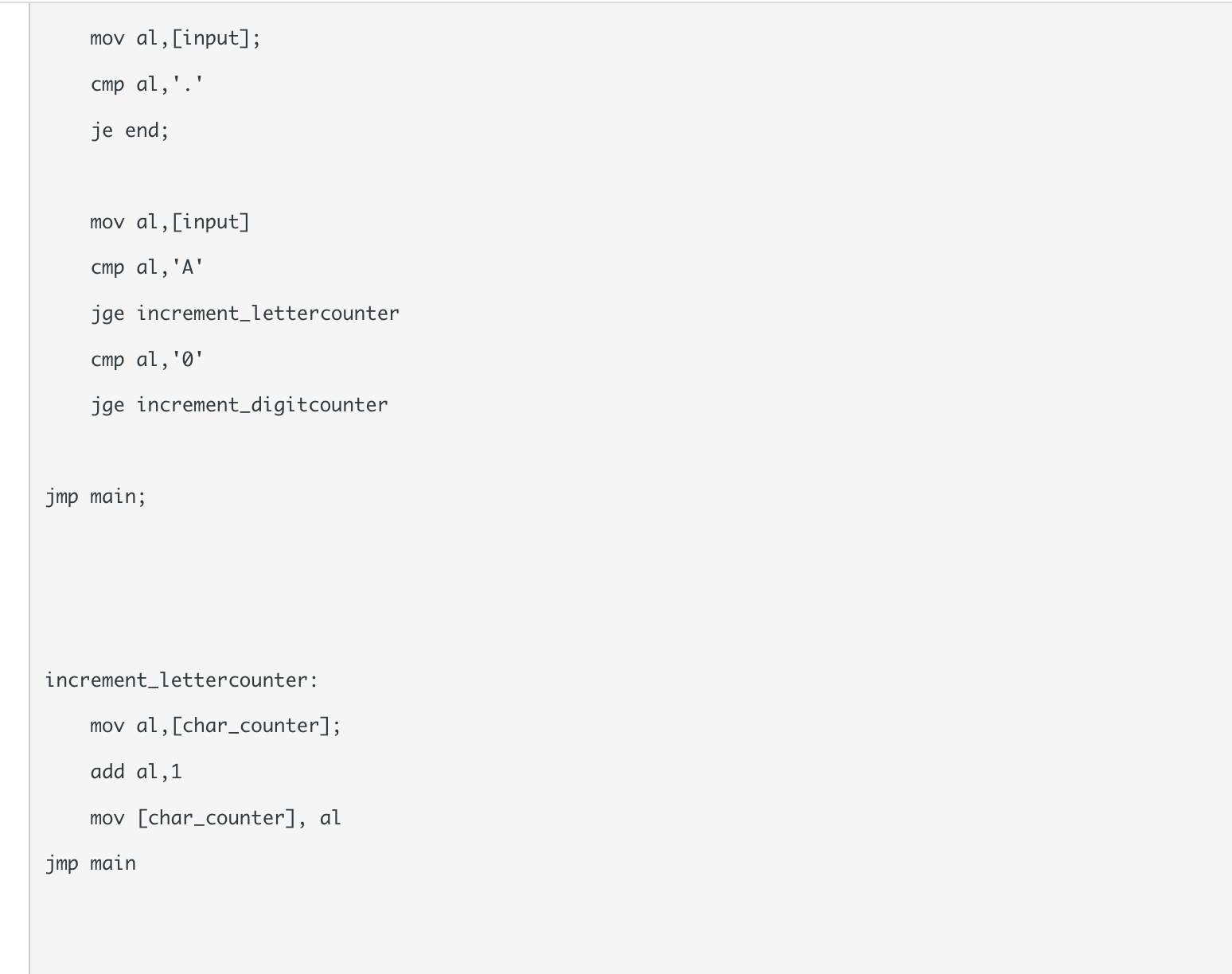 Solved - Count Upper case letters - Count Lower case letters | Chegg.com