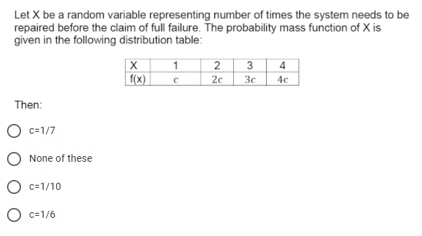 Solved Let X be a random variable representing number of | Chegg.com