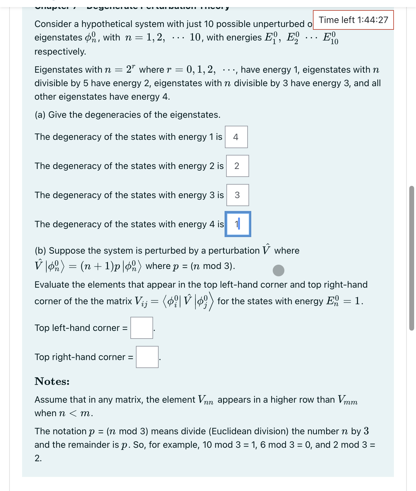 Solved Consider a hypothetical system with just 10 possible | Chegg.com