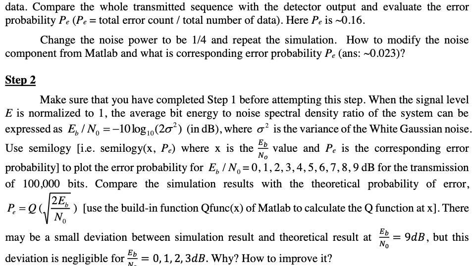 Experiment 1 Digital Transmission System This | Chegg.com