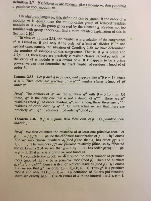 Solved Find a primitive root of the prime 3; the prime 5; | Chegg.com