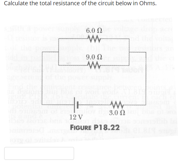 Solved Calculate the total resistance of the circuit below | Chegg.com