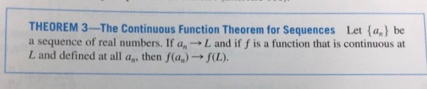 Solved THEOREM 3-The Continuous Function Theorem for | Chegg.com