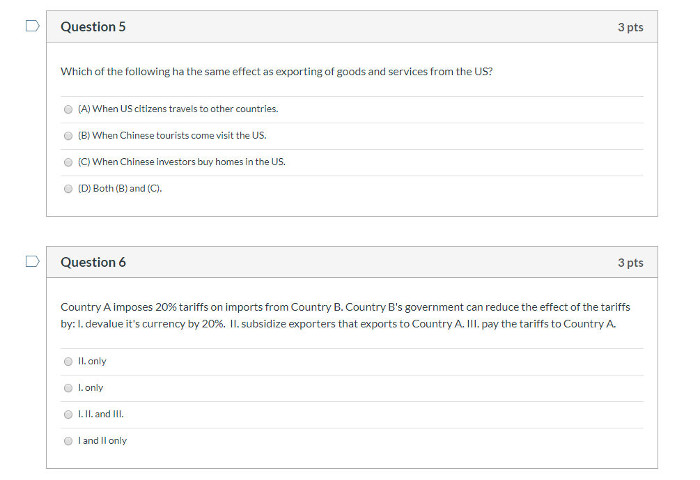Solved Question 5 3 pts Which of the following ha the same | Chegg.com