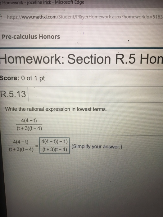 Solved Homework- joceline irick Microsoft Edge | Chegg.com