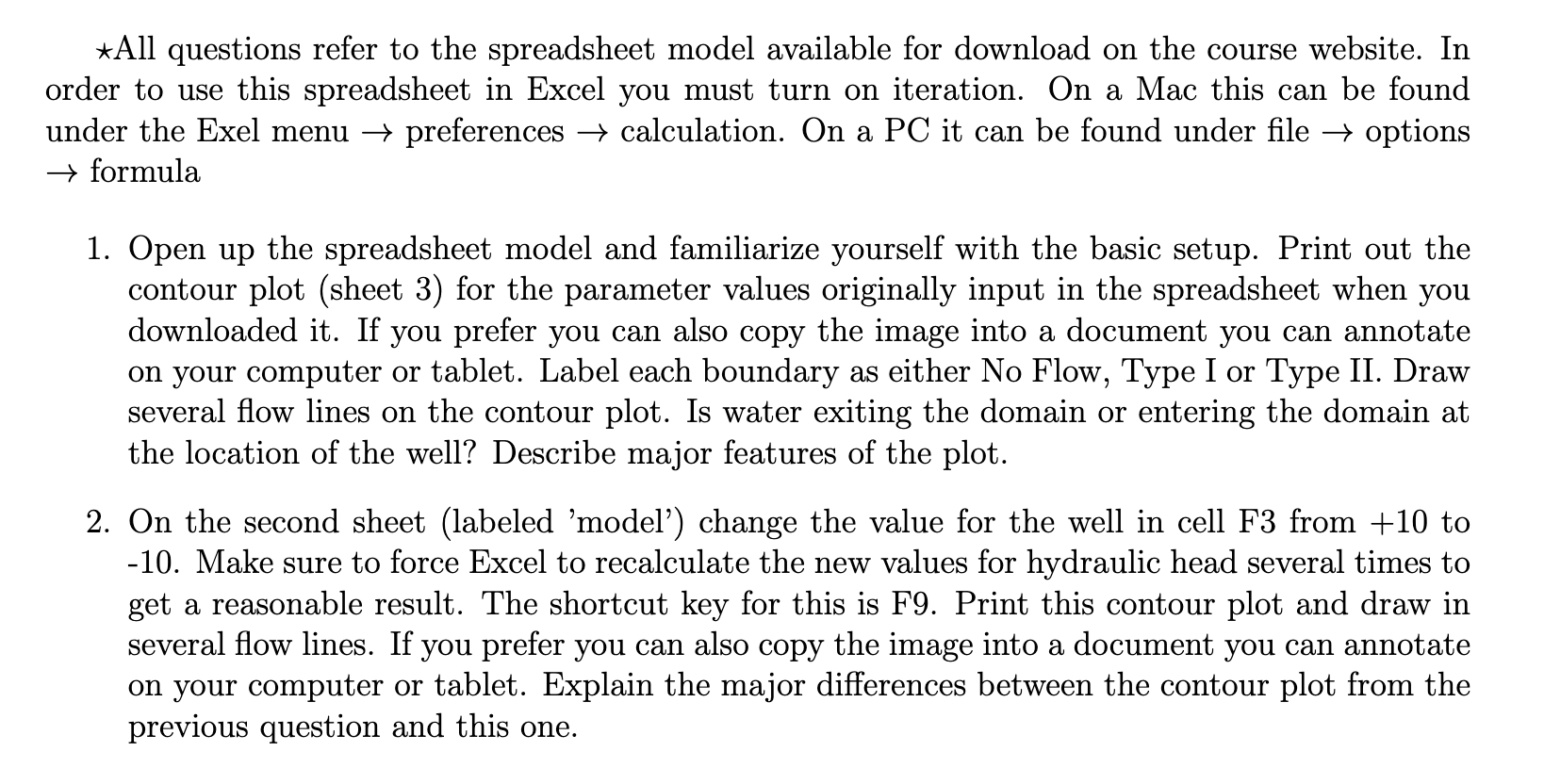 Solved The worksheet "model" is a spreadsheet model with the | Chegg.com