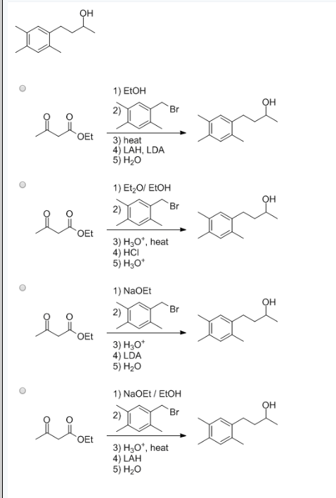 Solved Starting with ethyl acetoacetate and using any other | Chegg.com