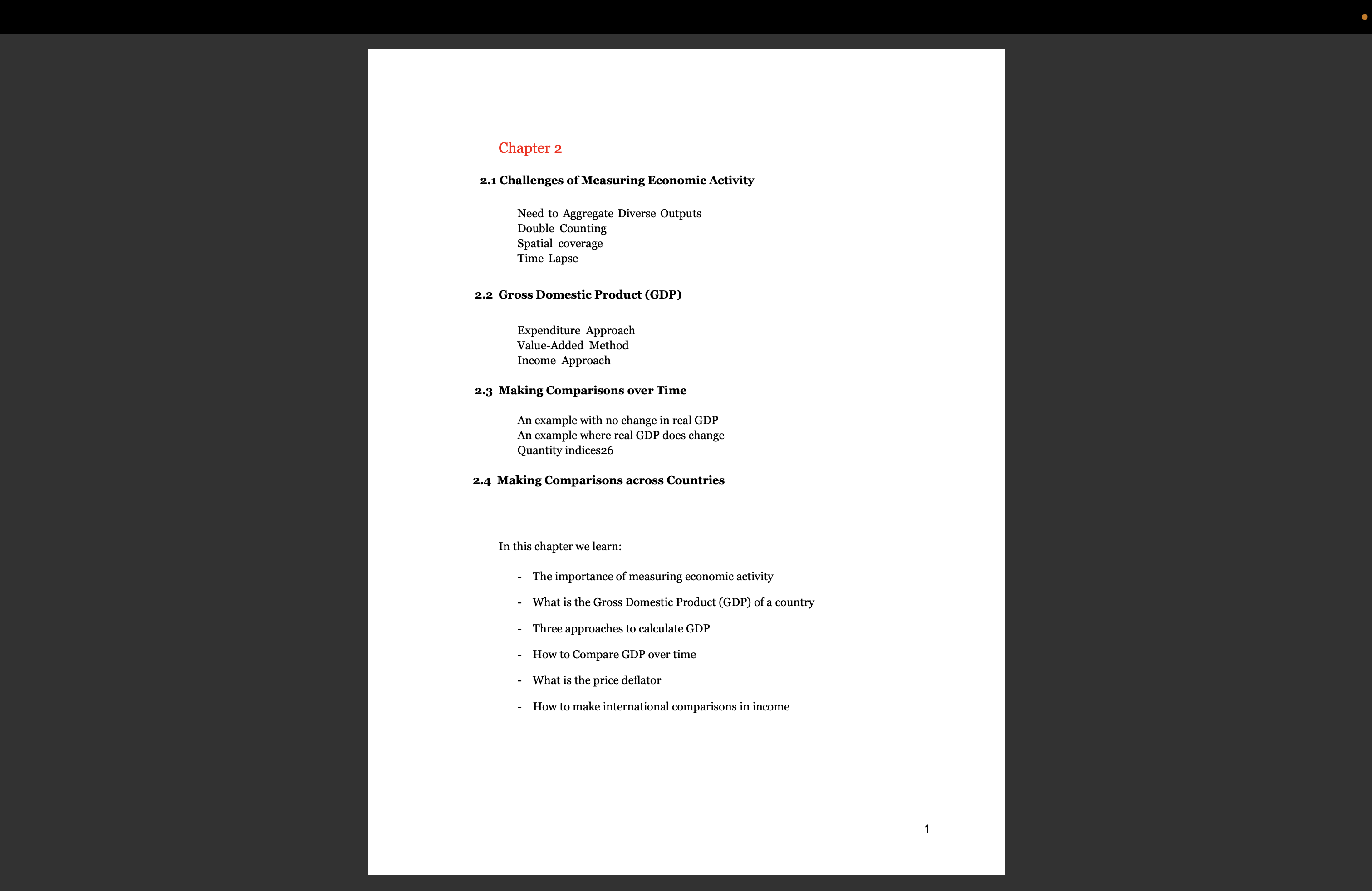 Solved Chapter 22.1 ﻿Challenges of Measuring Economic | Chegg.com