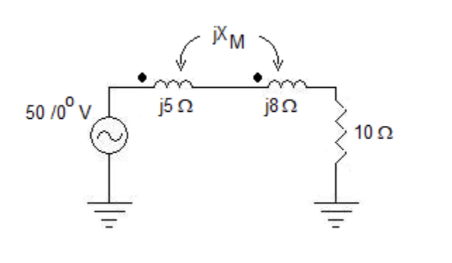 Solved The circuit absorbs 168 W. Find the Mutual Reactance | Chegg.com