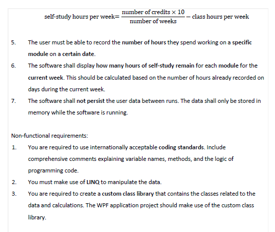 Solved Using C\# and Windows Presentation Foundation (WPF), | Chegg.com