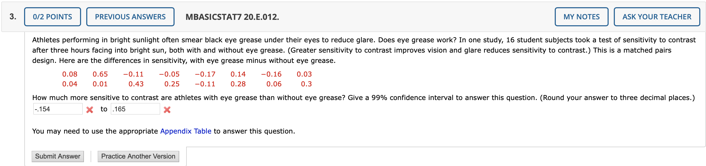 Solved 0/2 POINTS PREVIOUS ANSWERS MBASICSTAT7 20.E.012. MY | Chegg.com Solved 0/2 POINTS PREVIOUS ANSWERS MBASICSTAT7 20.E.012. MY | Chegg.com