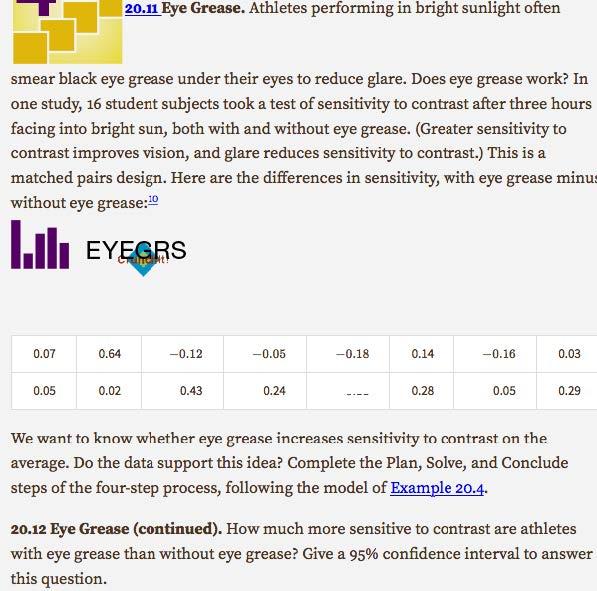 Solved 20.11 Eye Grease. Athletes performing in bright | Chegg.com