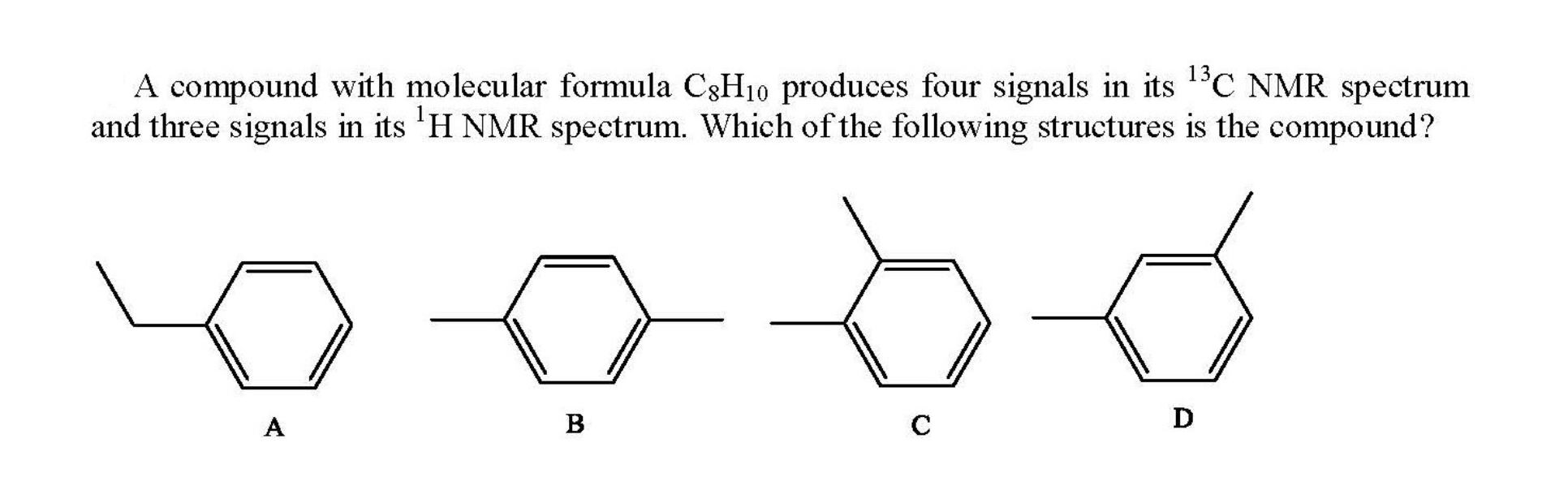 Solved A compound with molecular formula C3H10 produces four | Chegg.com
