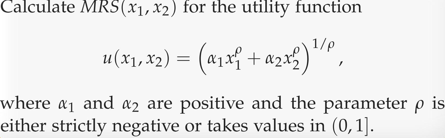 Solved Calculate MRS(X1, X2) for the utility function U(x1, | Chegg.com