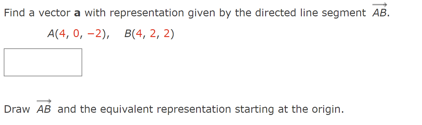 Solved Find a vector a with representation given by the | Chegg.com