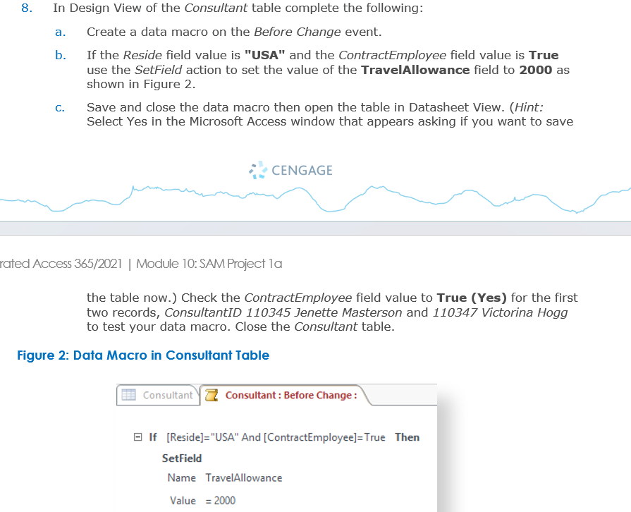Solved 8. ﻿In Design View of the Consultant table complete | Chegg.com