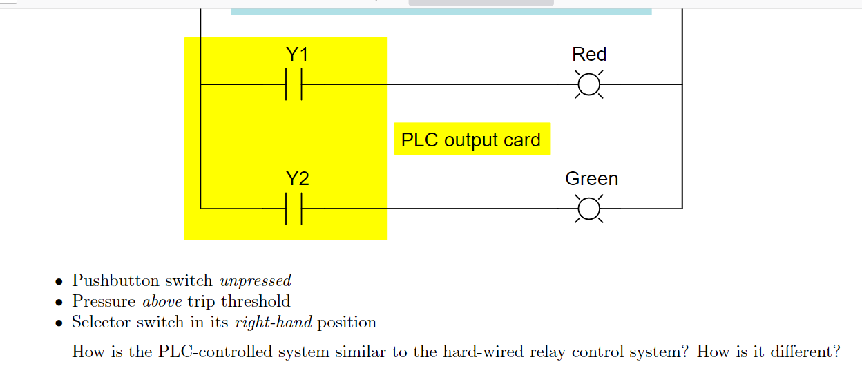 Analyze the status of all relay contacts and lamps in | Chegg.com