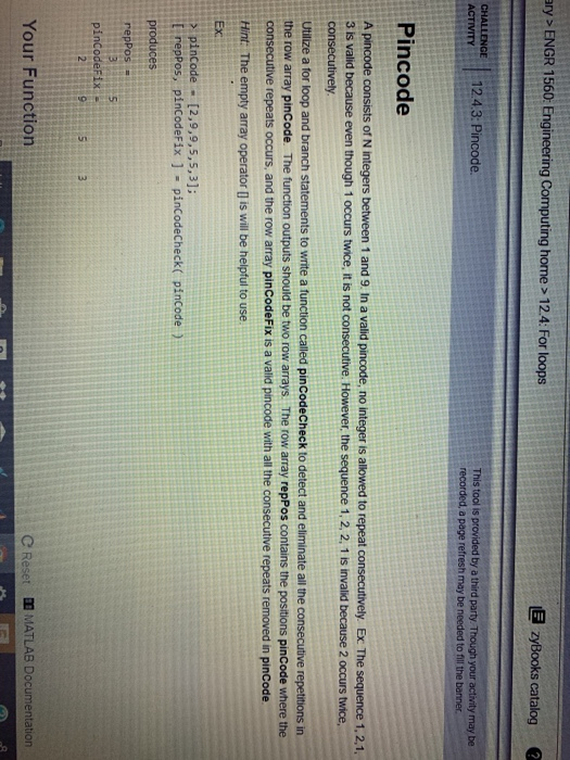 Solved ary > ENGR 1560. Engineering Computing home> 12.4: | Chegg.com