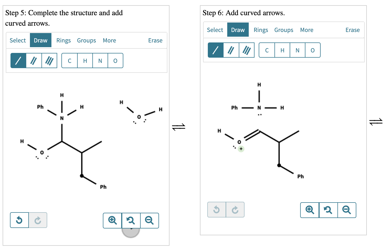 Solved An iminium ion is formed as an intermediate in a | Chegg.com