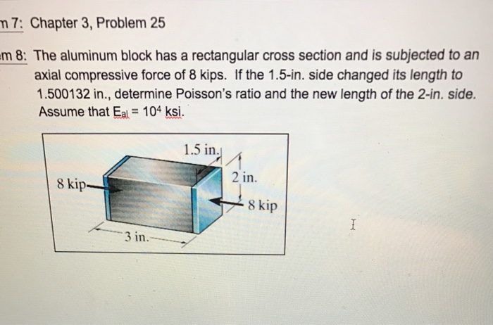 Solved The aluminum block has a rectangular cross section | Chegg.com
