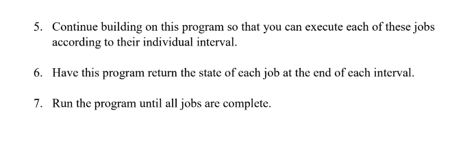 Solved 1. Write a program that will simulate the process an | Chegg.com