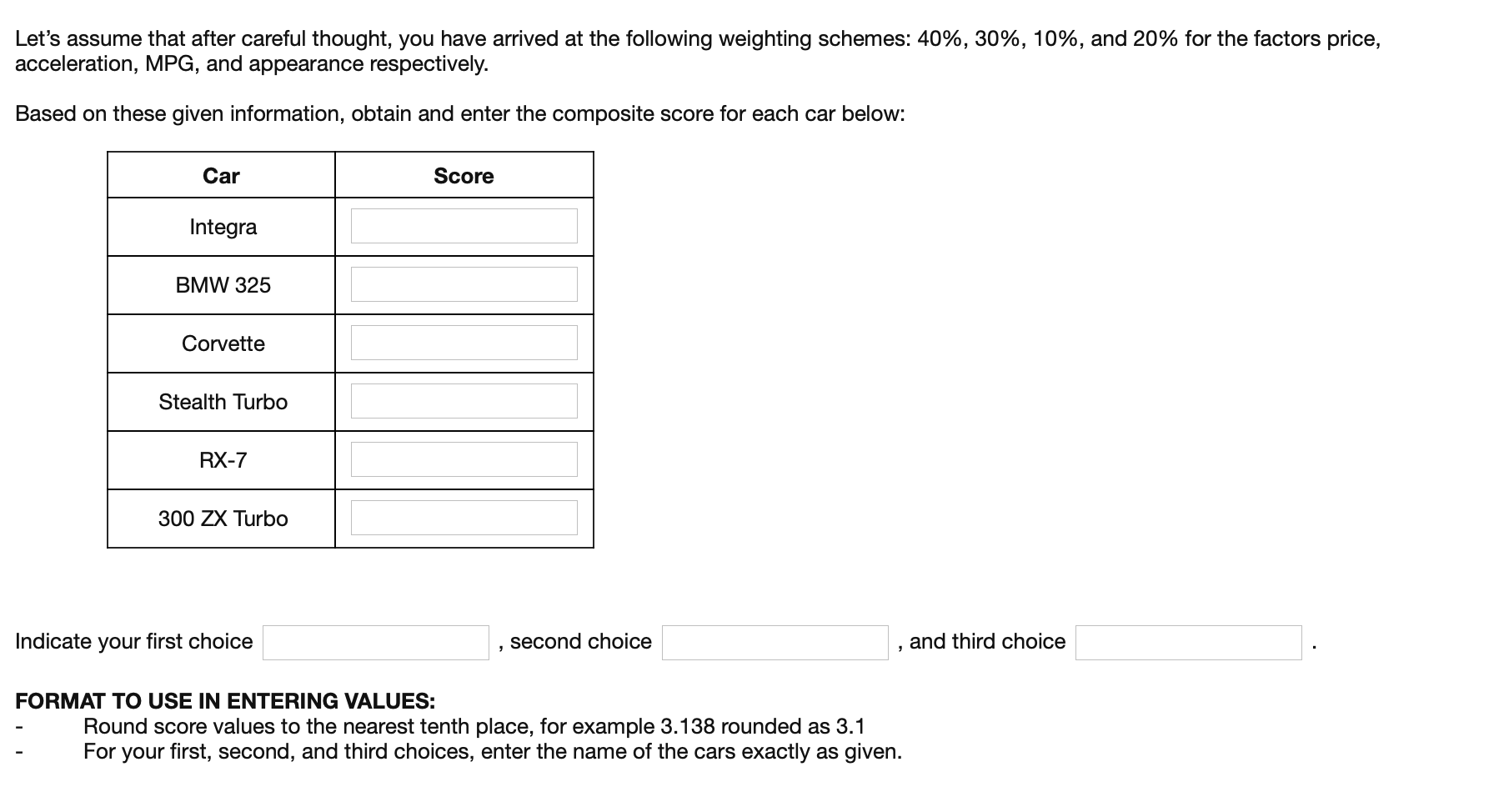 Solved QUESTION 4 Purchasing a car is something most of you | Chegg.com
