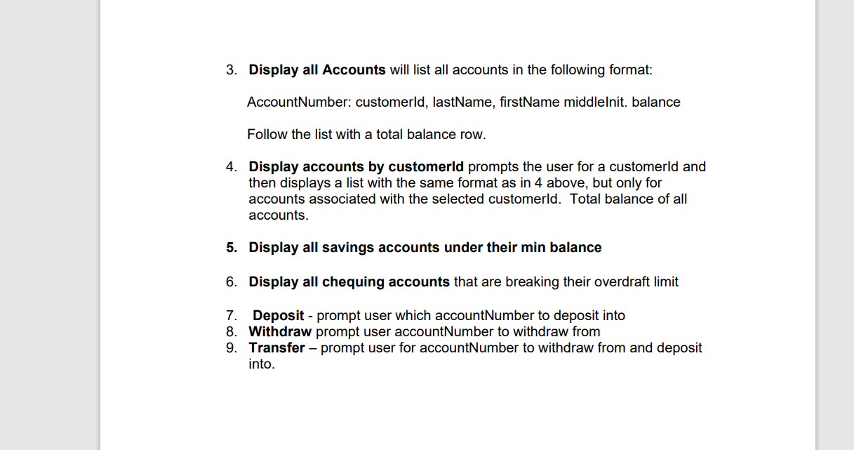 Solved In this lab you will change BankAccount class to | Chegg.com