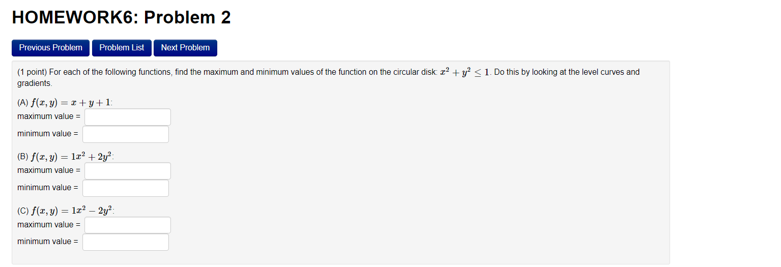 Solved HOMEWORK6: Problem 2 Previous Problem Problem List | Chegg.com Solved HOMEWORK6: Problem 2 Previous Problem Problem List | Chegg.com