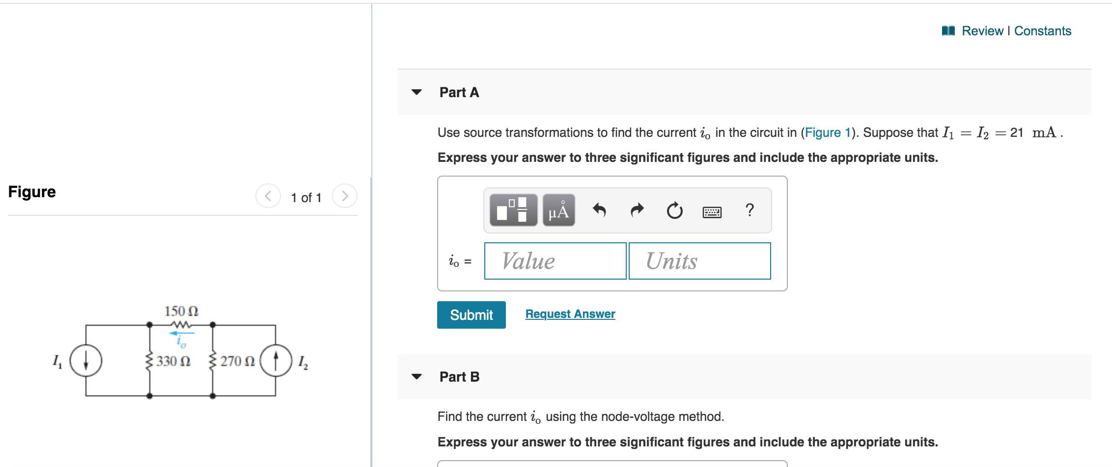 Solved A Review | Constants Part A Use source | Chegg.com