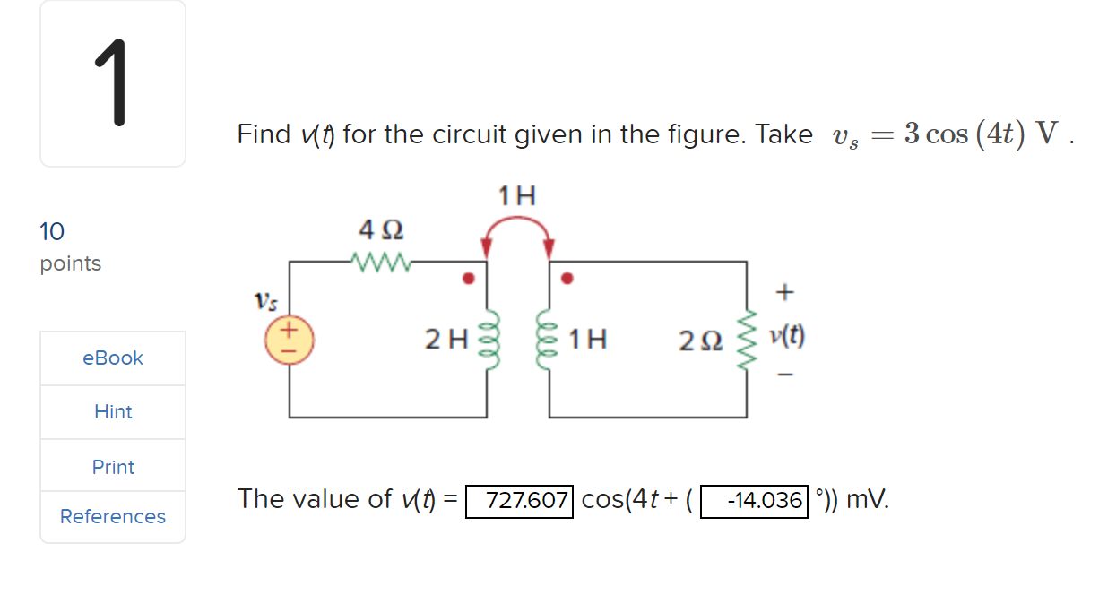 Solved 1 Find Vt for the circuit given in the figure. Take | Chegg.com