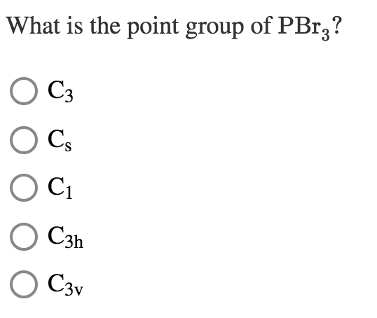Solved Identify the point group of SiF4. O DA O Cav ООО | Chegg.com