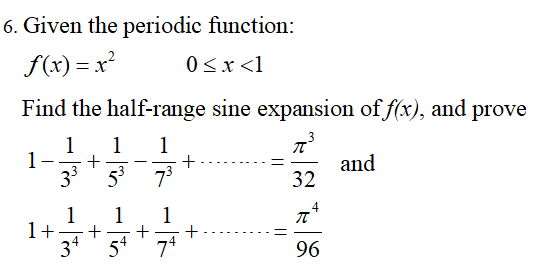 Solved 6. Given the periodic function: f(x)=x20≤x