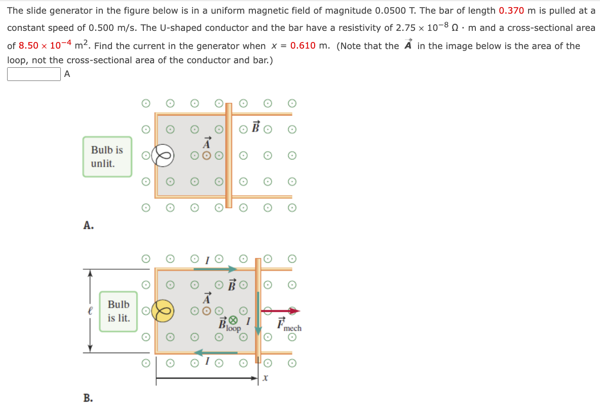Solved The slide generator in the figure below is in a | Chegg.com