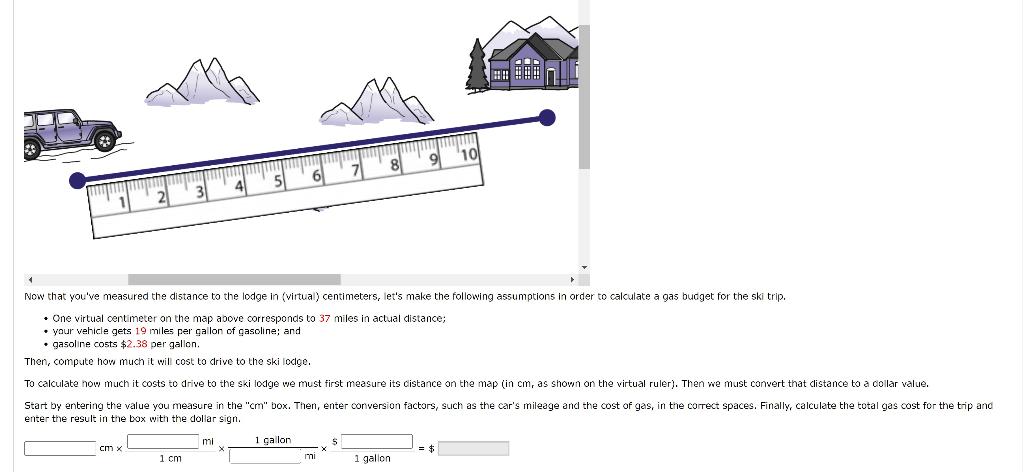 Solved Now that you've measured the distance to the lodge in | Chegg.com