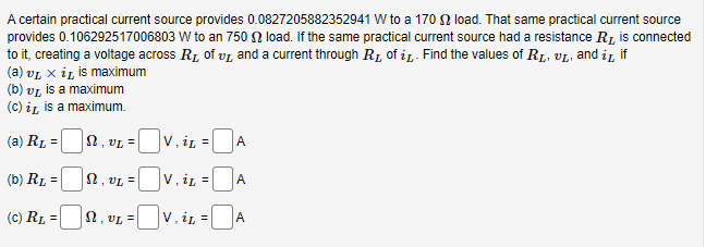 Solved A certain practical current source provides | Chegg.com