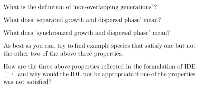 Solved What is the definition of non-overlapping | Chegg.com