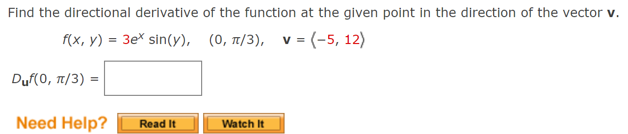 Solved Find the directional derivative of the function at | Chegg.com