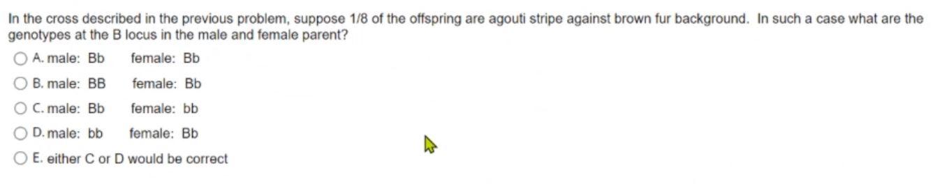 Solved Please answer both questions, i fixed it. A male | Chegg.com