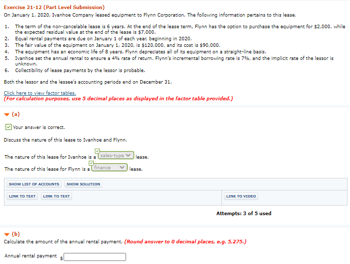 Solved 1. 3. Exercise 21-12 (Part Level Submission) On | Chegg.com