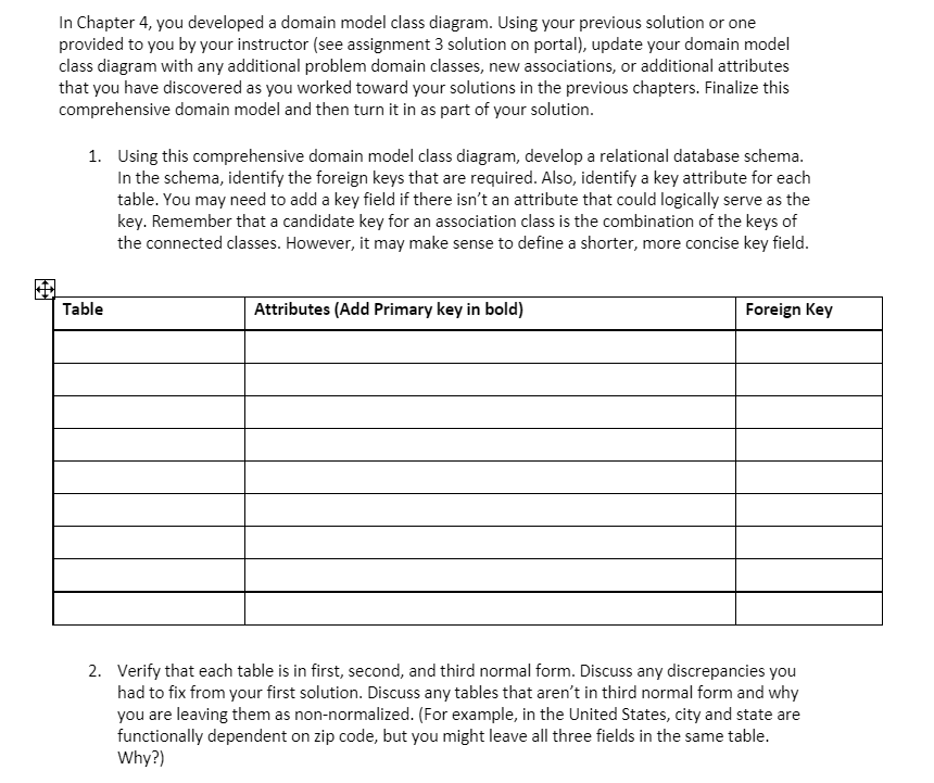 In Chapter 4, you developed a domain model class | Chegg.com
