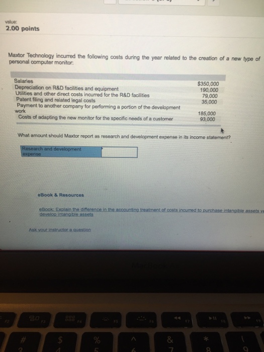 Solved Maxtor Technology incurred the following costs during | Chegg.com